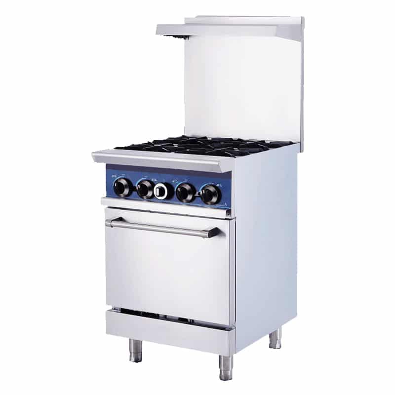 4 Burner Commercial Stove CM-CP-R24 Restaurant Style Stove with Oven ...