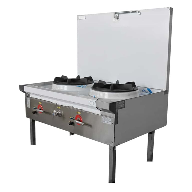Two Burner Stock Pot Ranges CM-2BSRL Commercial Gas Vertical Ranges ...