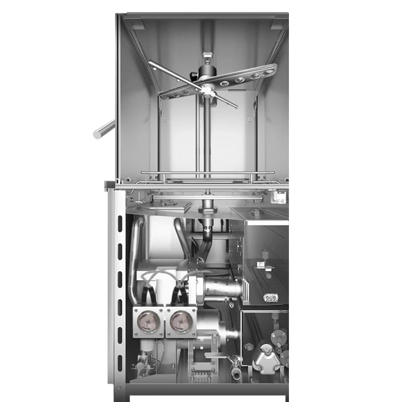 Hood Dishwashing Machine CM-1001C-380 Single Rack Dishwasher with ...
