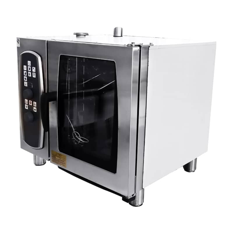 Commercial Combination Oven 6 Deck Combi Oven with Manual Plate