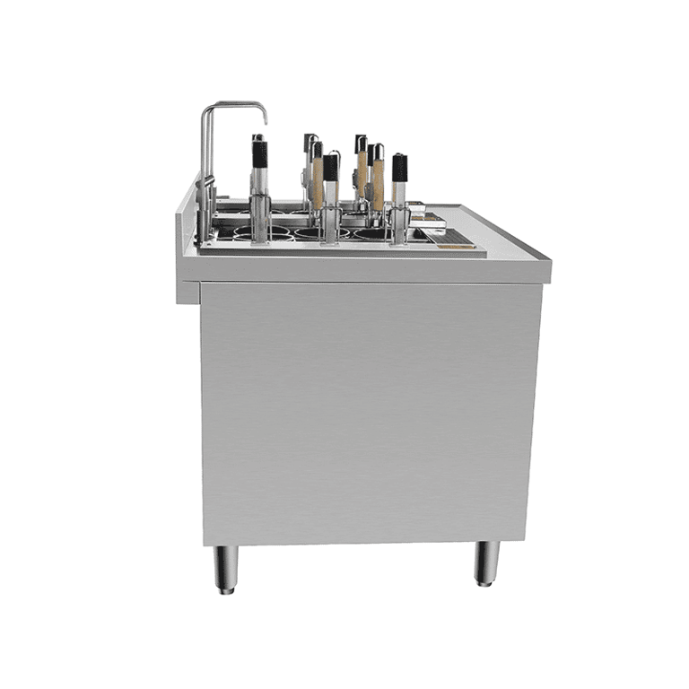 Pasta Boiler Machine CM-9-R-14 Three-Tank Gas Pasta Cooker with 9 ...