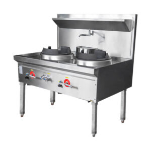 Chinese Wok Range 2 Burner Commercial Natural Gas Wok Burner